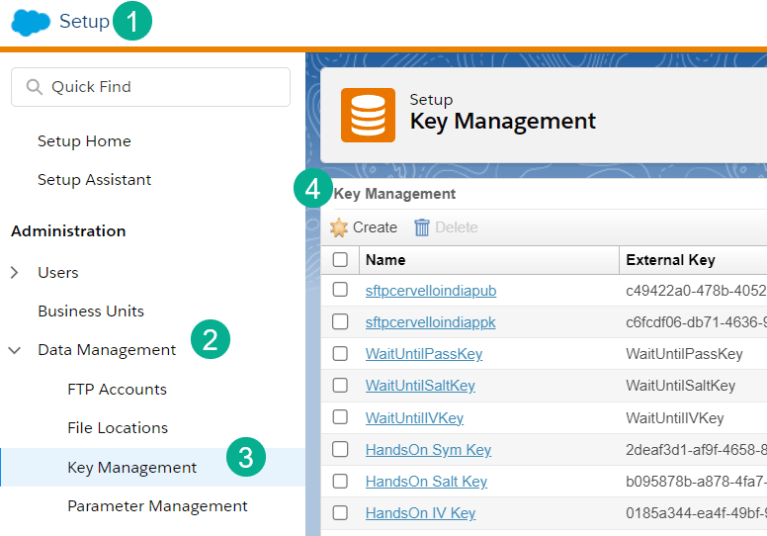 How to Create Keys In Marketing Cloud