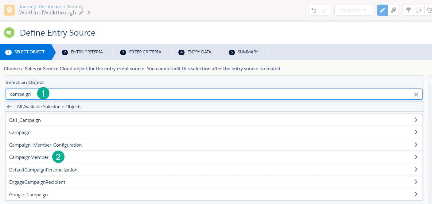 How to create a Salesforce Data Entry Event