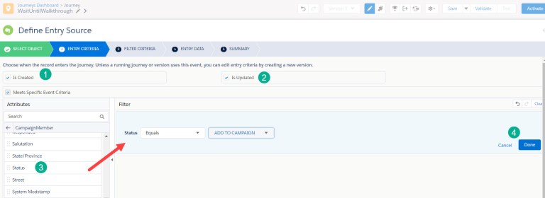 How to create a Salesforce Data Entry Event