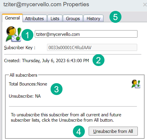 How to check subscriber status in All Subscribers