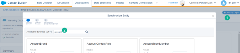 How to create a synchronized data extension in Marketing Cloud