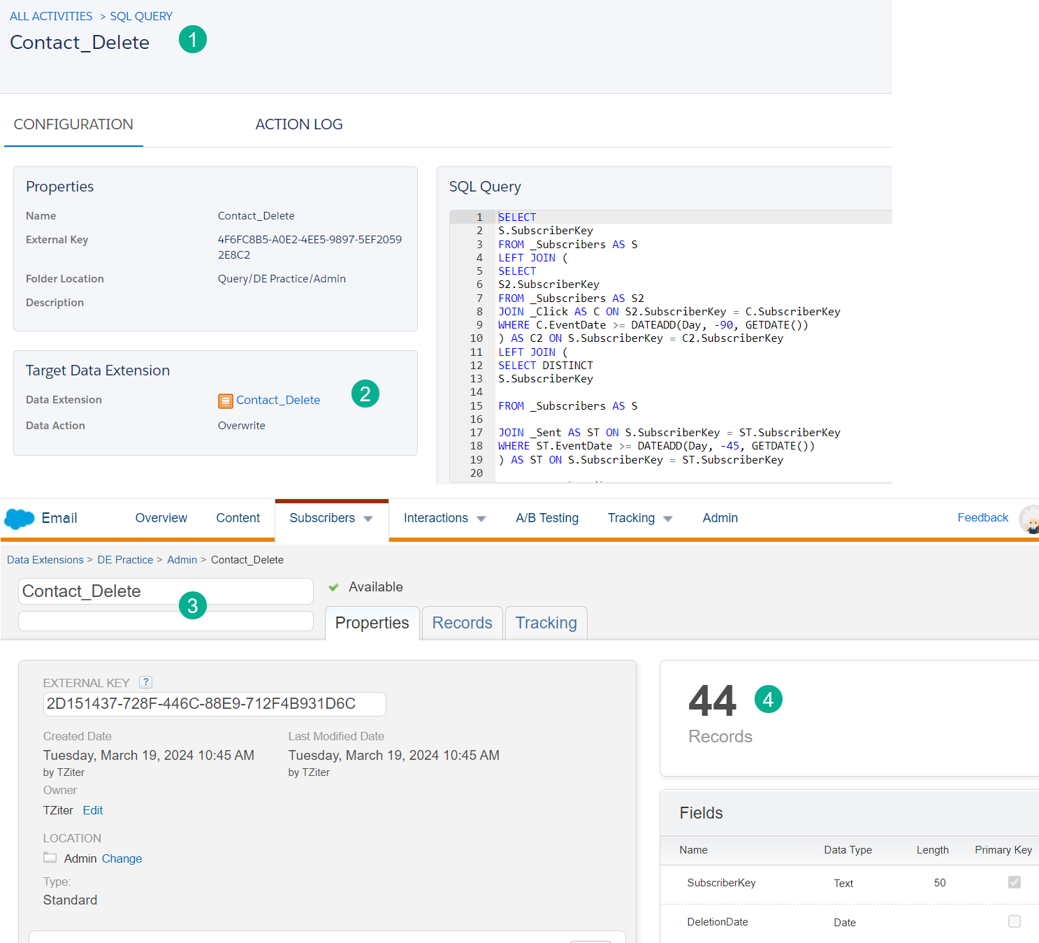 How to delete contacts in Marketing Cloud