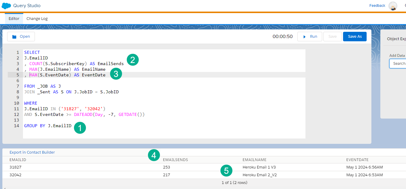 How to report on clicks in Marketing Cloud