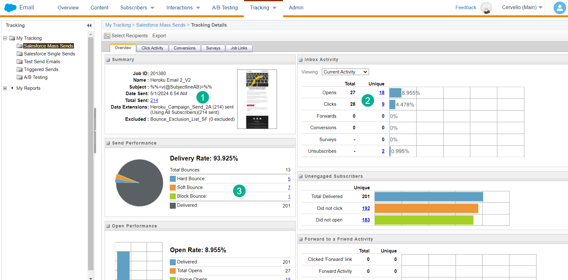 How to report on clicks in Marketing Cloud