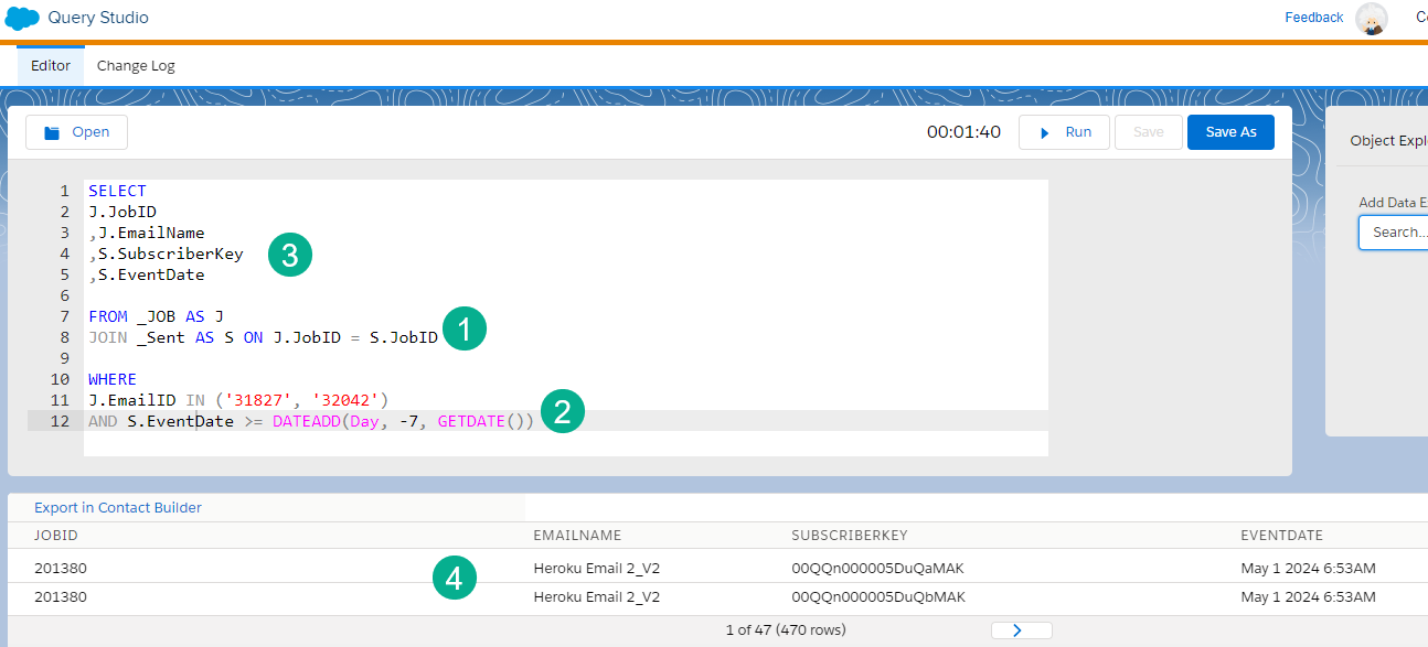 How to report on clicks in Marketing Cloud