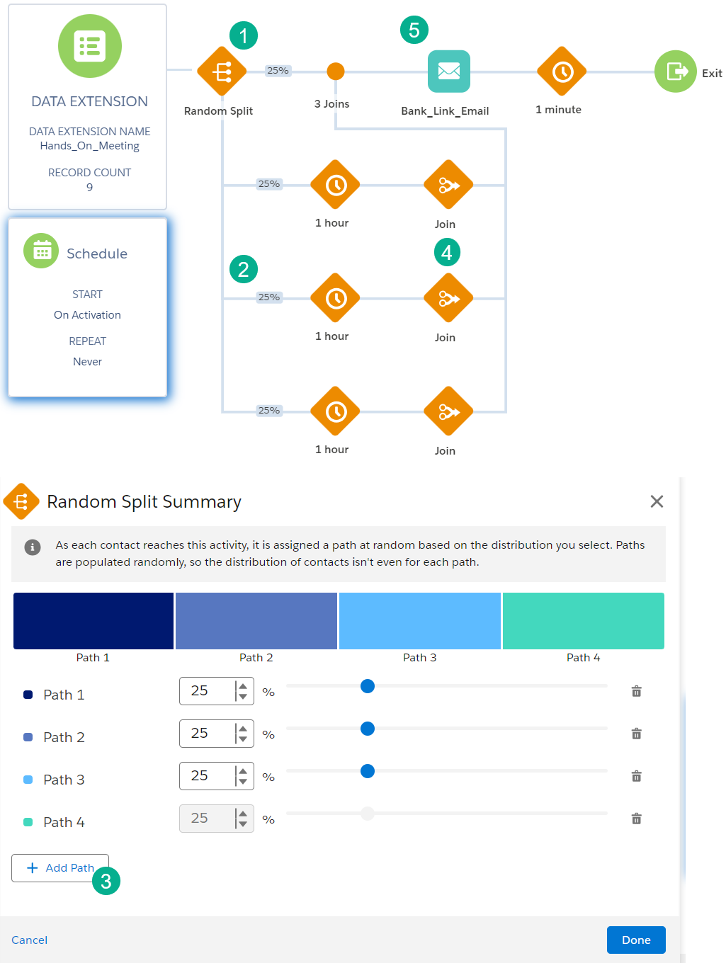 How to throttle email sends in Marketing Cloud Journey Builder