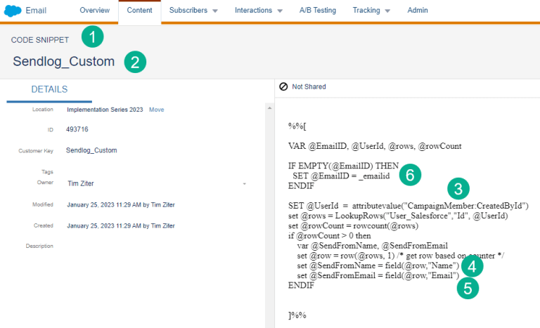 How to use the Send Log in Marketing Cloud