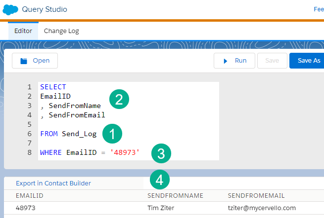 How to use the Send Log in Marketing Cloud