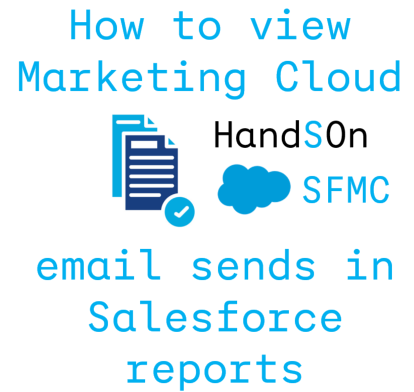 How to view Marketing Cloud email sends in Salesforce reports