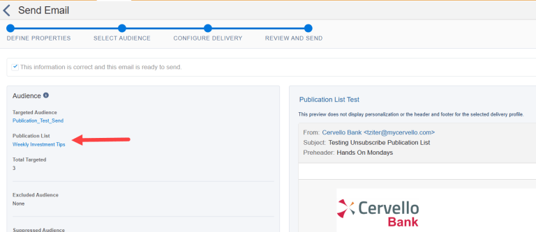 How to create Publication Lists in Marketing Cloud and use them