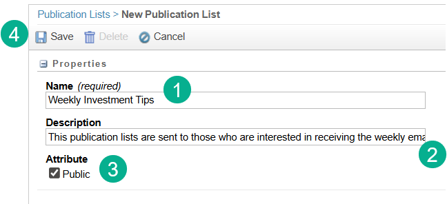 How to create Publication Lists in Marketing Cloud and use them